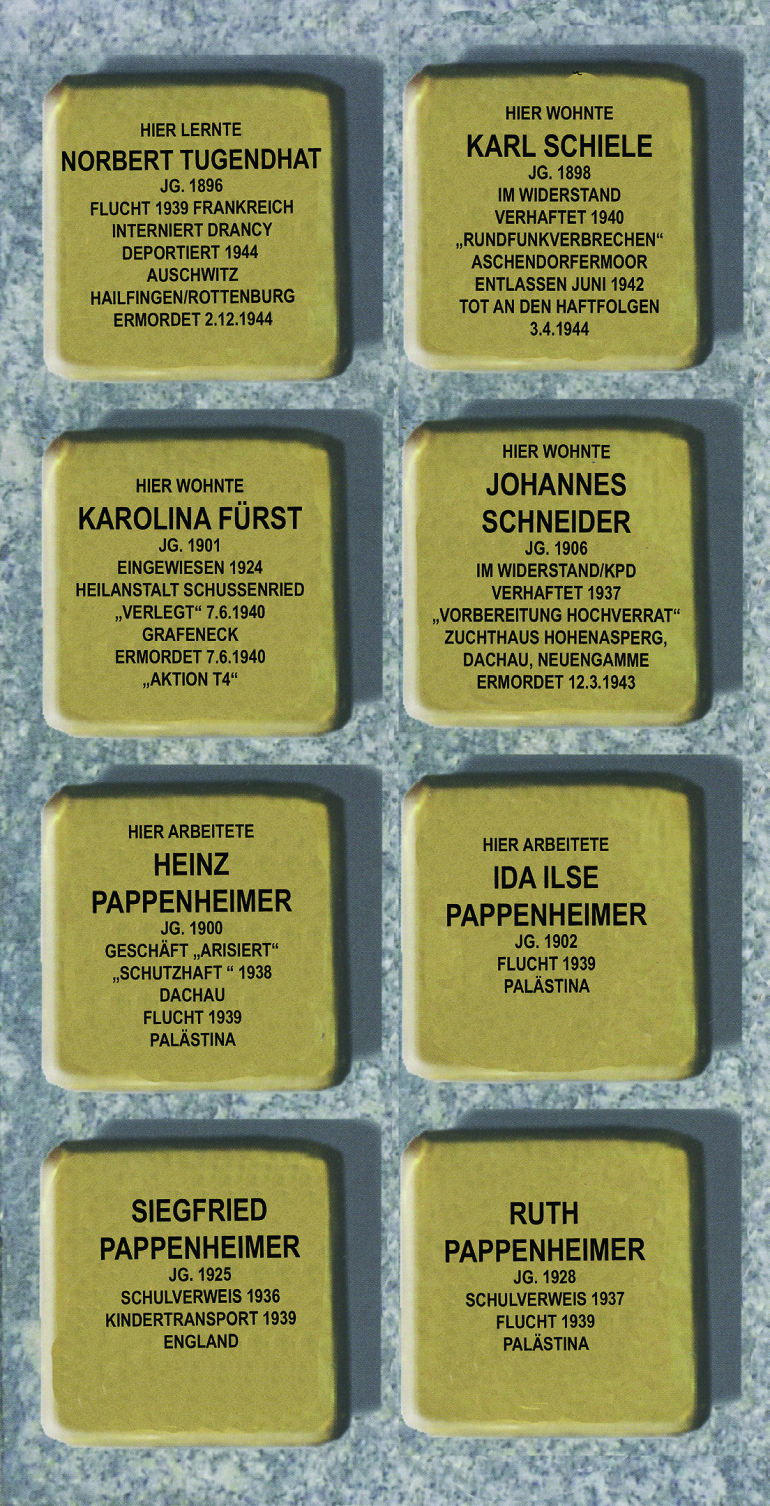 Verlegung von Stolpersteinen - Stadt Aalen
